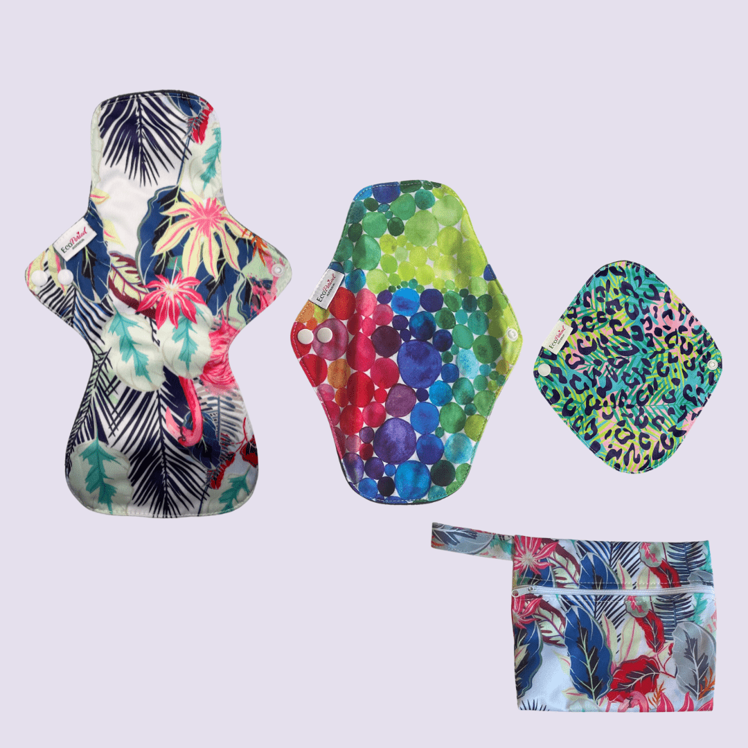 Eco Pad Mini Multi Pack (Mix of 3 sized pads, wet bag) – Eco Period ...