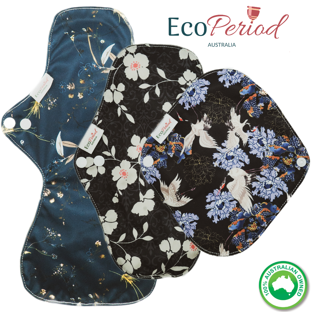 Eco Pad Mini Multi Pack (Mix of 3 sized pads, wet bag) – Eco Period ...