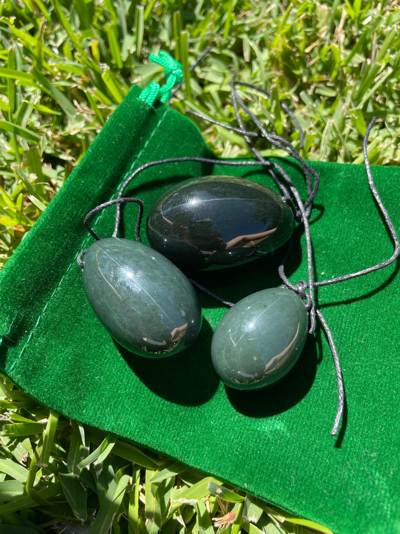 Love Stone Yoni Egg Set of 3 - Nephrite Jade - GIA Certified – Eco ...